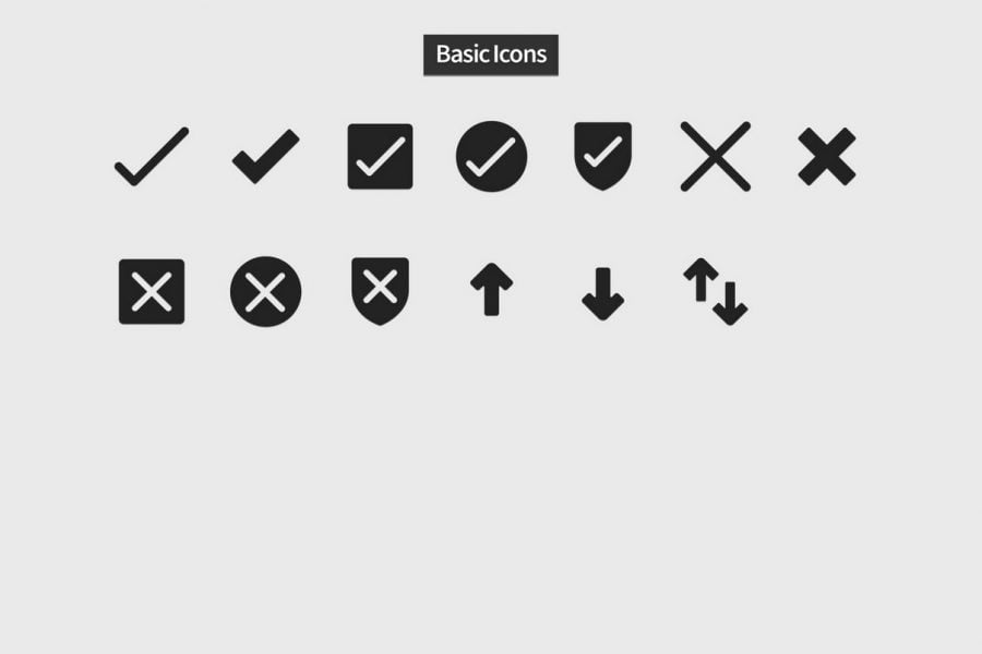 Basic Icons - PowerPoint Slide Master Templates & Infographics