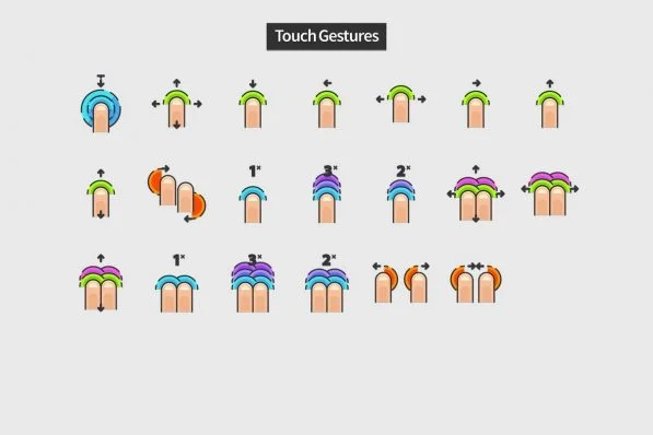Filled Outline Icons - PowerPoint Slide Master Templates & Infographics