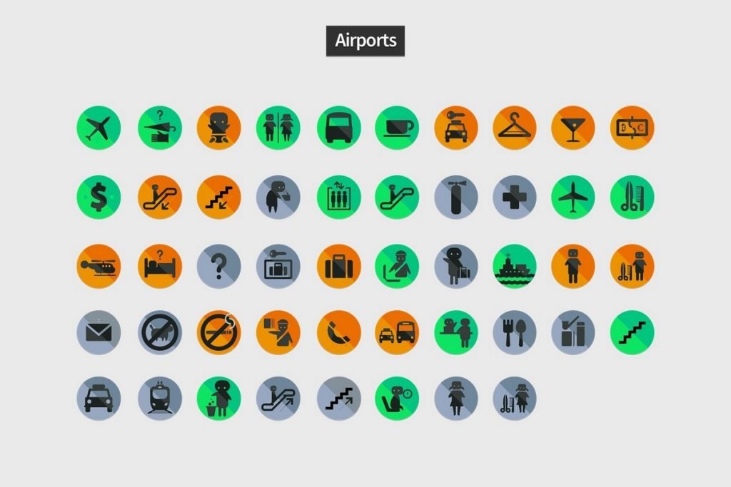 Flat Icons - PowerPoint Slide Master Templates & Infographics