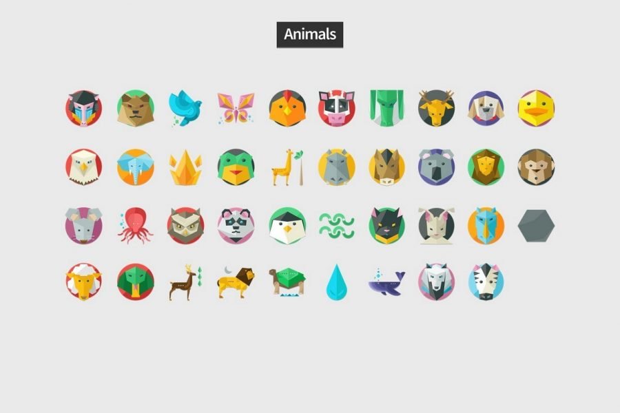 Flat Icons - PowerPoint Slide Master Templates & Infographics