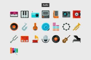 Flat Icons - PowerPoint Slide Master Templates & Infographics