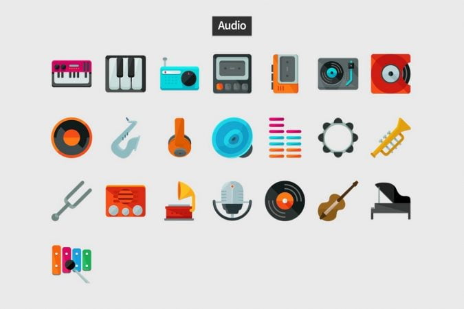 Flat Icons - PowerPoint Slide Master Templates & Infographics