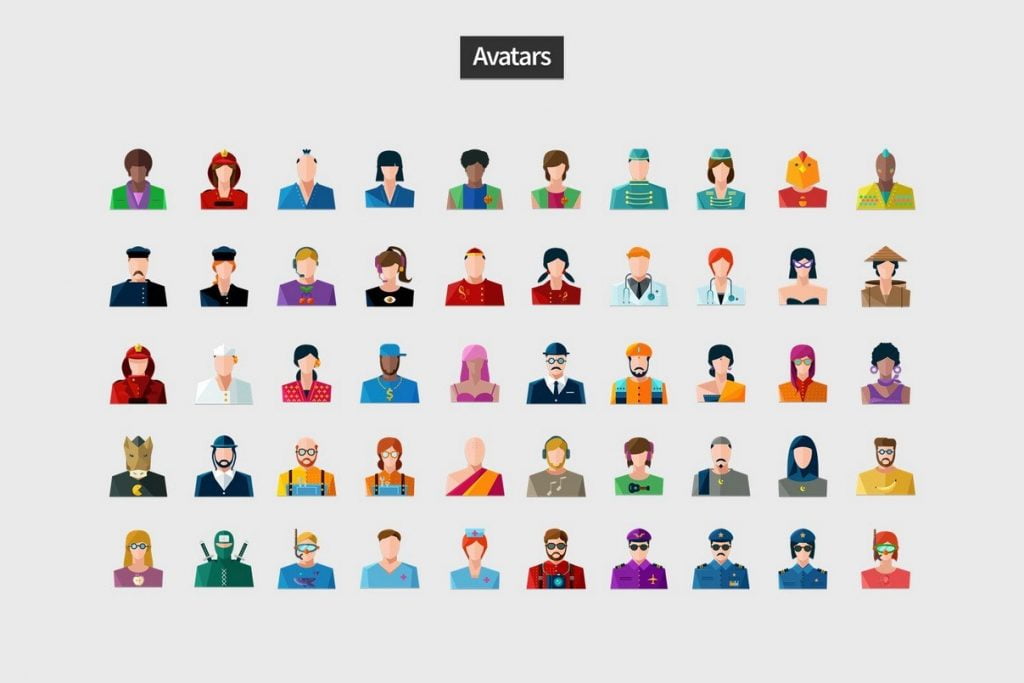 Flat Icons - PowerPoint Slide Master Templates & Infographics