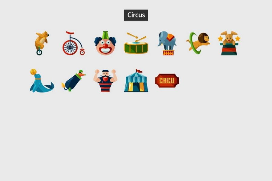 Flat Icons - PowerPoint Slide Master Templates & Infographics