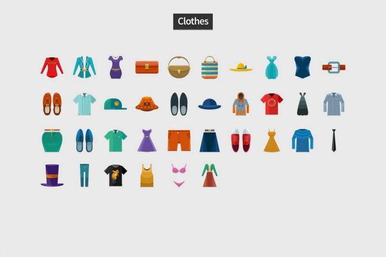 Flat Icons - PowerPoint Slide Master Templates & Infographics