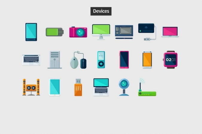 Flat Icons - PowerPoint Slide Master Templates & Infographics