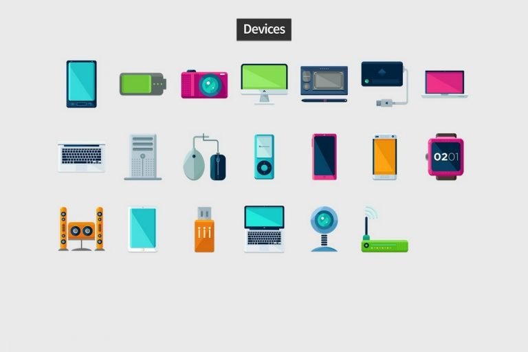 Flat Icons - PowerPoint Slide Master Templates & Infographics