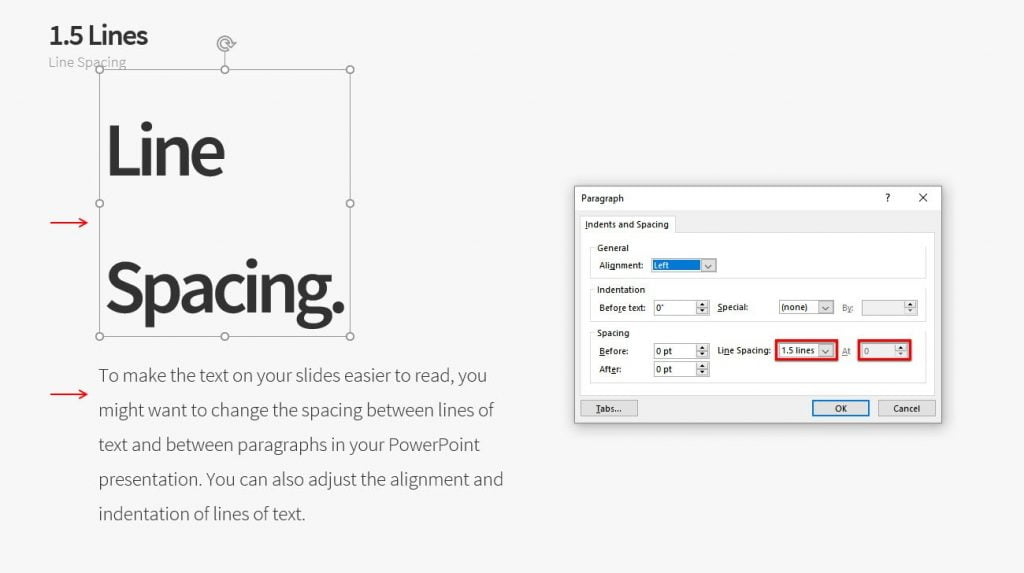 Line Spacing PowerPoint Slide Master Templates Infographics