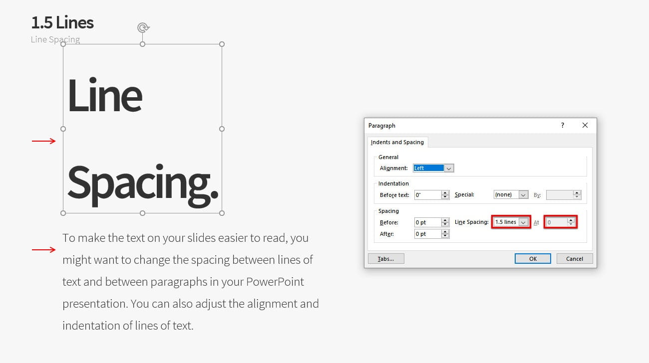Line Spacing PowerPoint Slide Master Templates Infographics