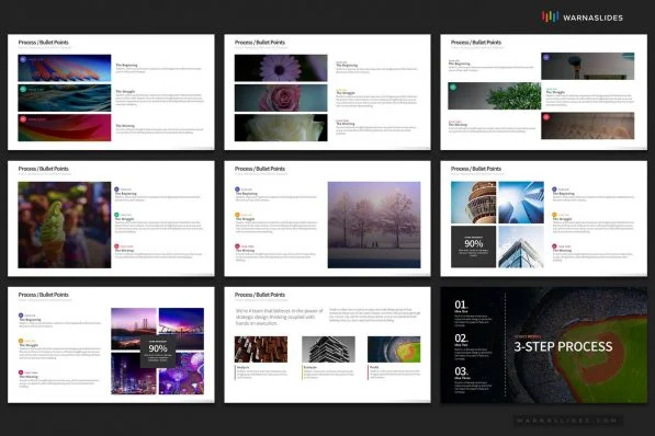 3 Bullet Points PowerPoint Template - PowerPoint Slide Master Templates ...