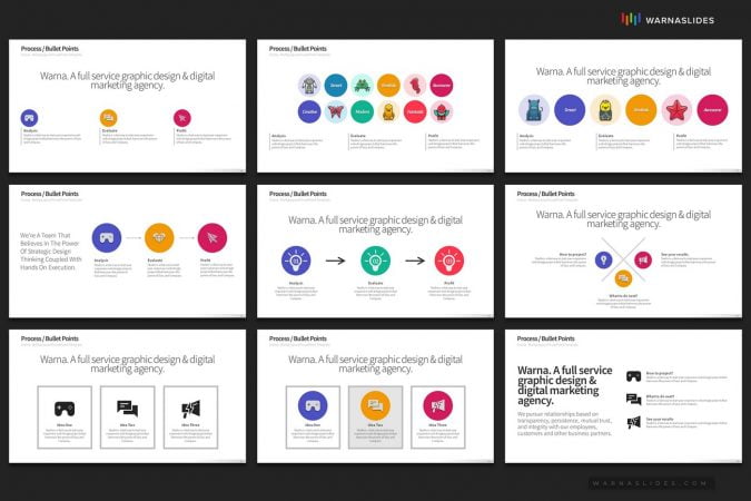 3 Bullet Points PowerPoint Template - PowerPoint Slide Master Templates ...