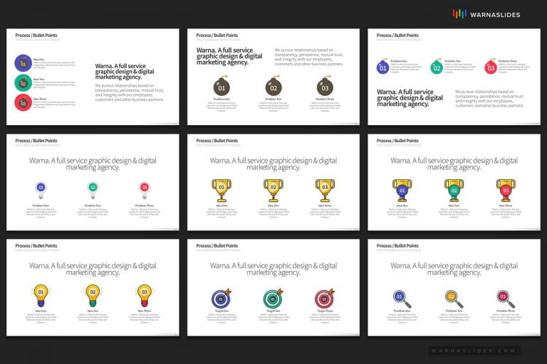 3 Bullet Points PowerPoint Template - PowerPoint Slide Master Templates ...