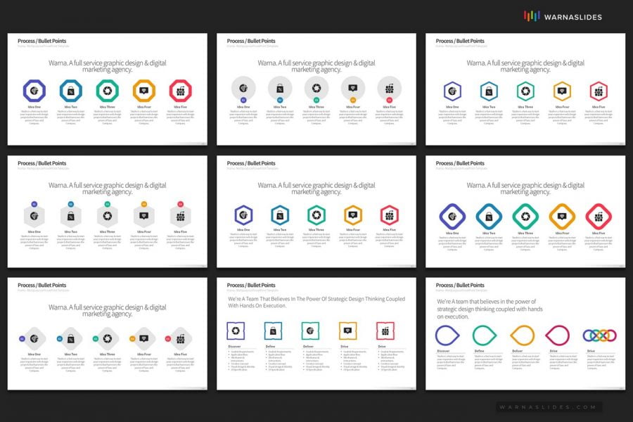 5 Bullet Points PowerPoint Template - PowerPoint Slide Master Templates ...