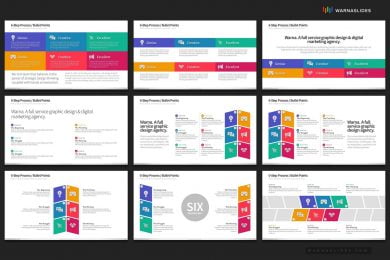 6 Bullet Points PowerPoint Template - PowerPoint Slide Master Templates ...