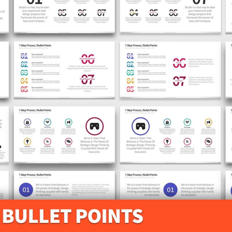 7 Bullet Points PowerPoint Template | Best PowerPoint Template 2020