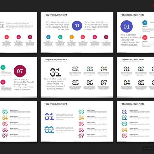 7 Bullet Points PowerPoint Template | Best PowerPoint Template 2020