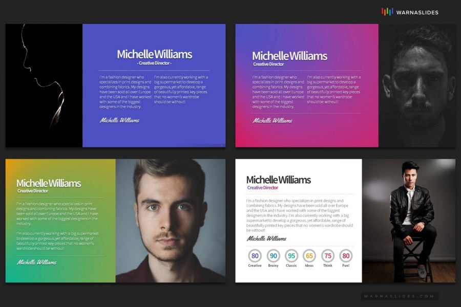 About Me PowerPoint Template - PowerPoint Slide Master Templates ...
