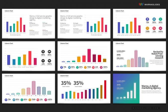 Graphs Charts PowerPoint Template PowerPoint Slide Master Templates 