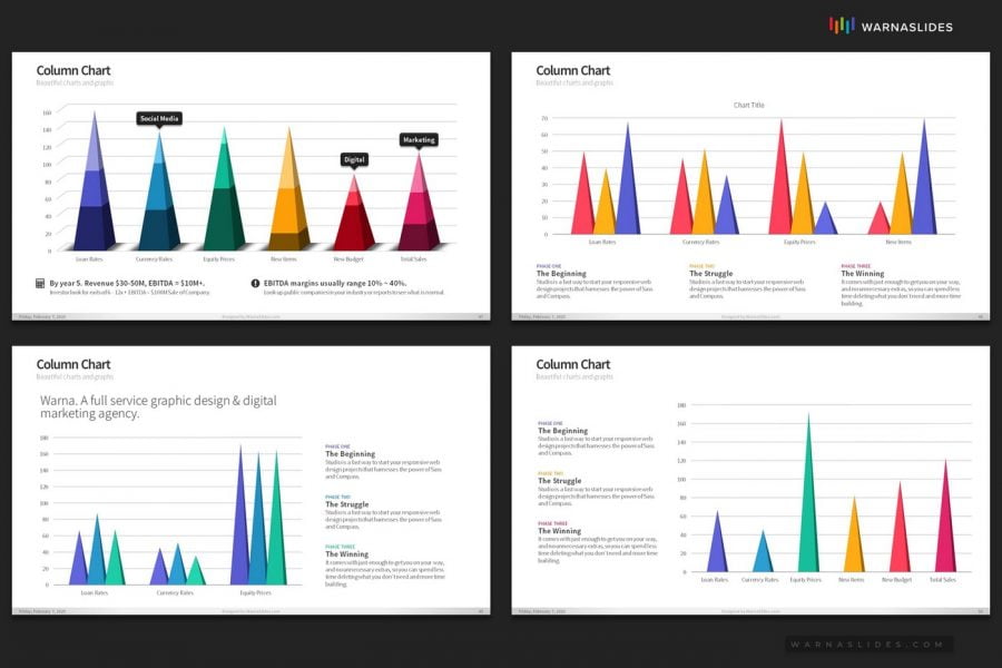 Graphs & Charts PowerPoint Template - PowerPoint Slide Master Templates ...