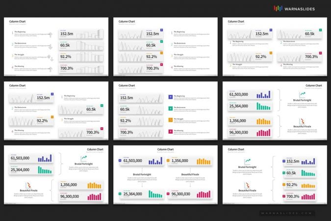 Graphs & Charts PowerPoint Template - PowerPoint Slide Master Templates ...