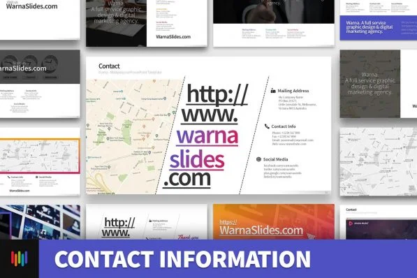 Contact Information PowerPoint Template - PowerPoint Slide Master ...