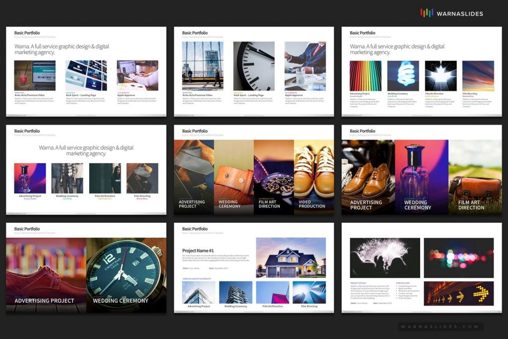 Creative Portfolio PowerPoint Template - PowerPoint Slide Master ...