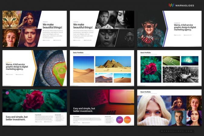 Creative Portfolio PowerPoint Template - PowerPoint Slide Master ...