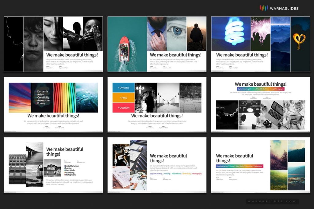 Creative Portfolio PowerPoint Template - PowerPoint Slide Master ...