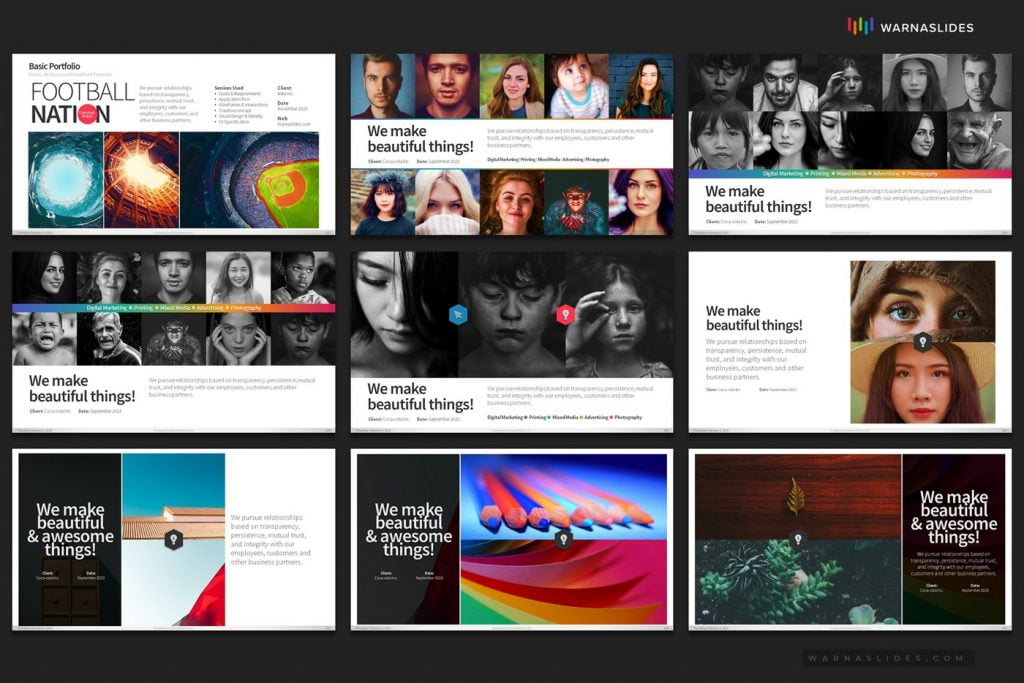 Creative Portfolio PowerPoint Template - PowerPoint Slide Master ...
