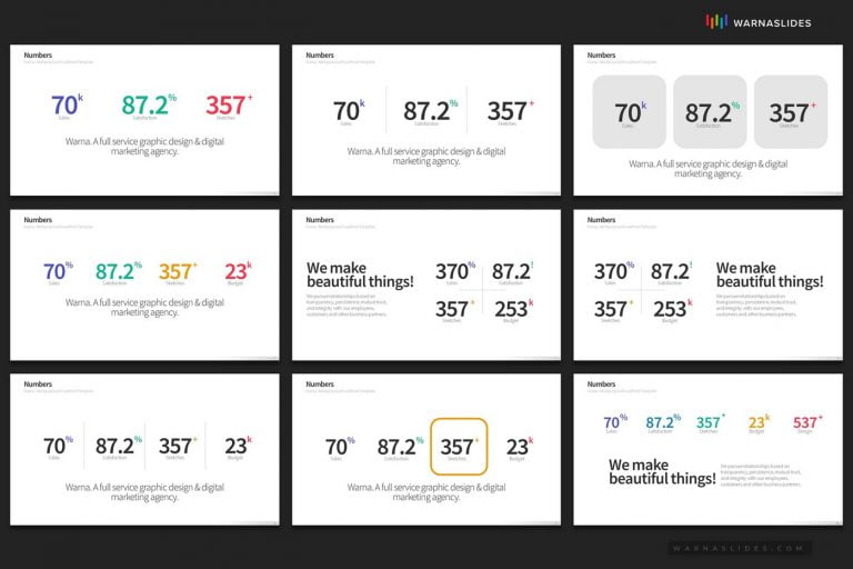 Numbers & Data PowerPoint Template - PowerPoint Slide Master Templates ...