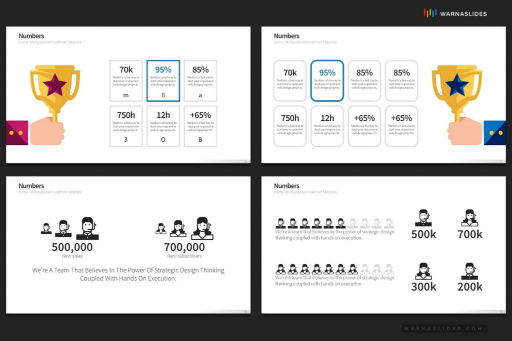 Numbers & Data PowerPoint Template - PowerPoint Slide Master Templates ...