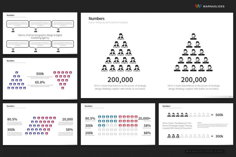 Numbers & Data PowerPoint Template - PowerPoint Slide Master Templates ...