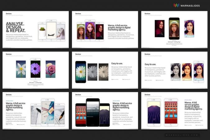 Devices (Smartphone) PowerPoint Template - PowerPoint Slide Master ...