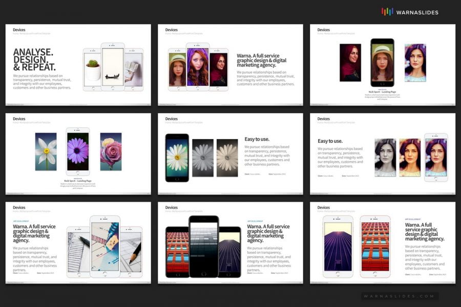 Devices (Smartphone) PowerPoint Template - PowerPoint Slide Master ...