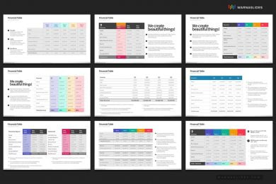 Tables PowerPoint Template - PowerPoint Slide Master Templates ...