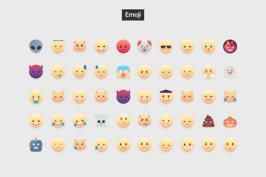 Gradient Icons - Round - PowerPoint Slide Master Templates & Infographics