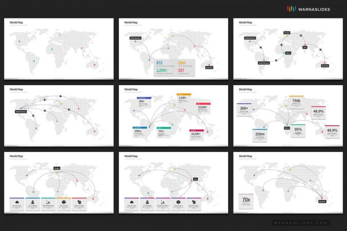 Maps & Data PowerPoint Template - PowerPoint Slide Master Templates ...