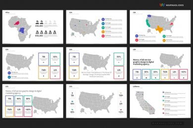 Maps & Data PowerPoint Template - PowerPoint Slide Master Templates ...
