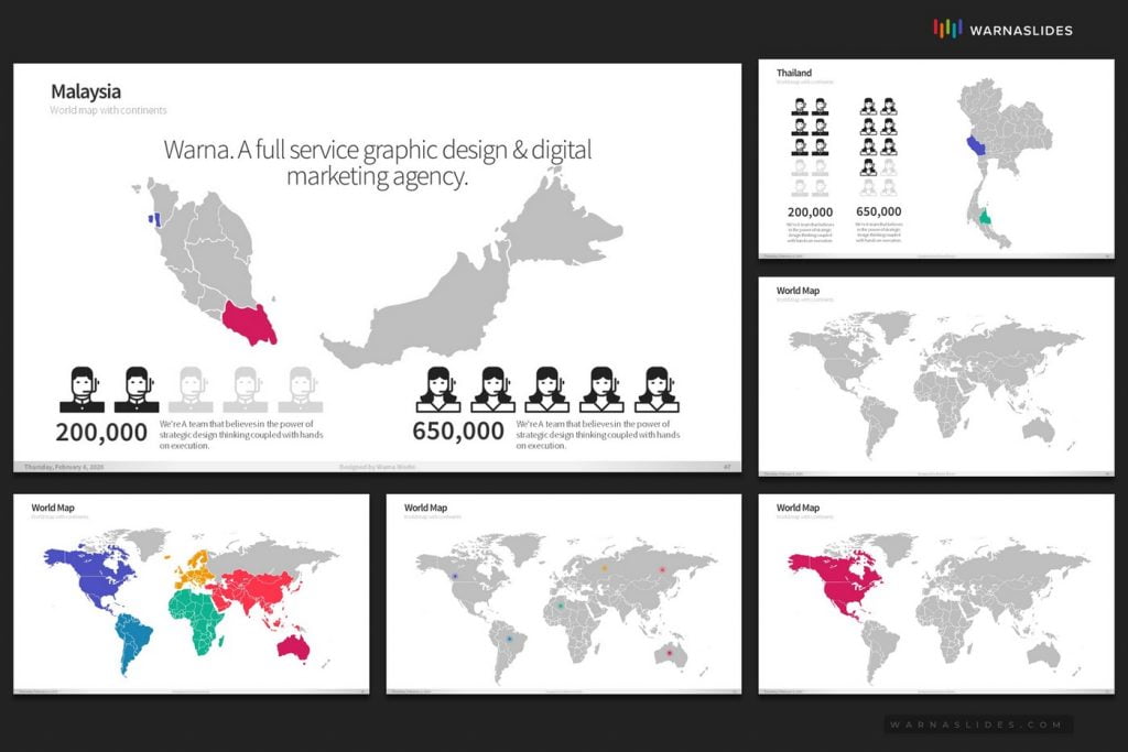 Maps & Data PowerPoint Template - PowerPoint Slide Master Templates ...