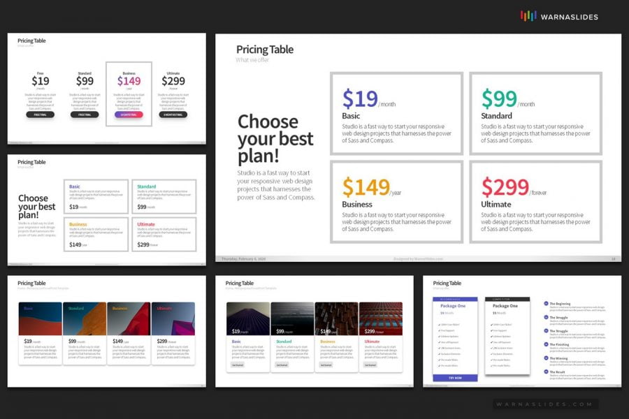 Pricing Table PowerPoint Template - PowerPoint Slide Master Templates ...