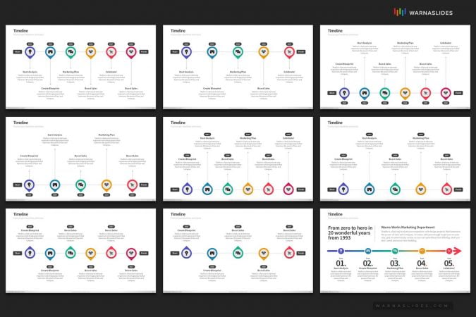 Project Timeline PowerPoint Template - PowerPoint Slide Master ...