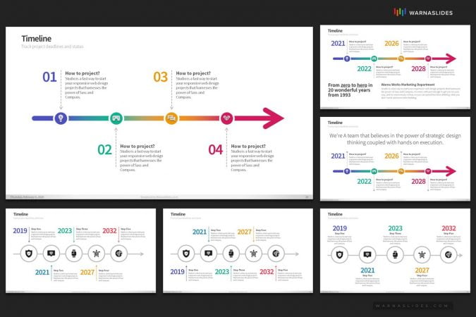 Project Timeline PowerPoint Template - PowerPoint Slide Master ...