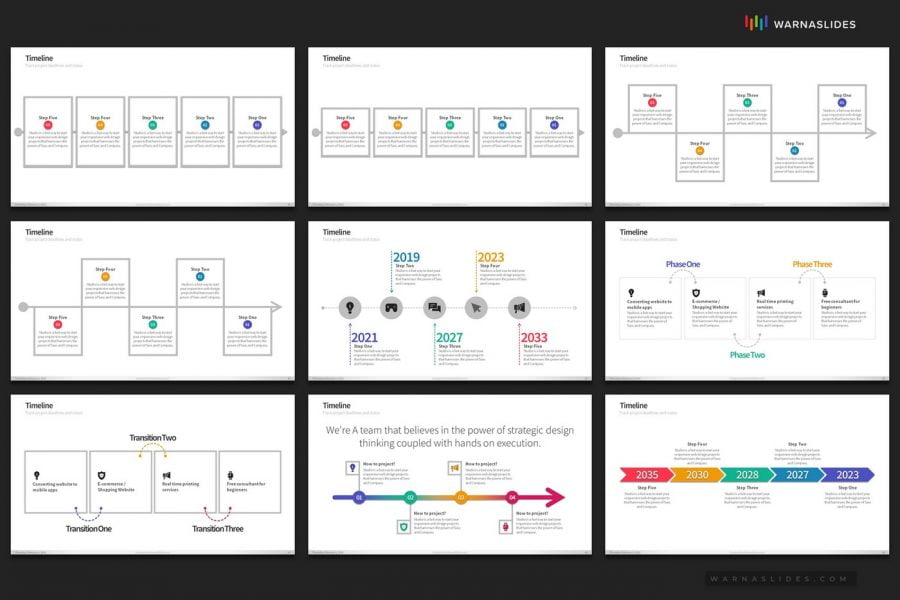 Project Timeline PowerPoint Template - PowerPoint Slide Master ...