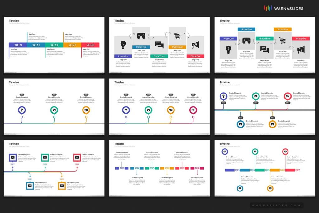 Project Timeline PowerPoint Template - PowerPoint Slide Master ...