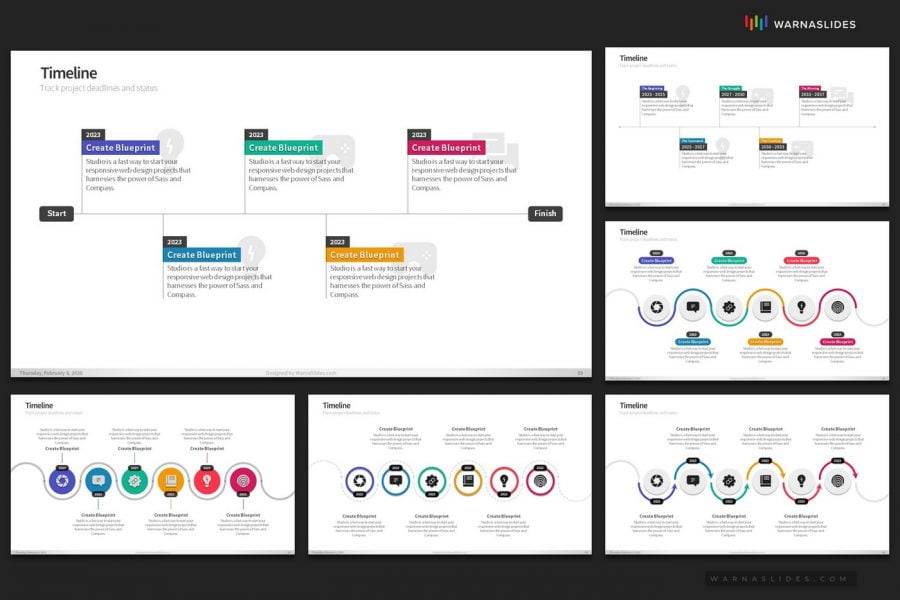 Project Timeline PowerPoint Template - PowerPoint Slide Master ...