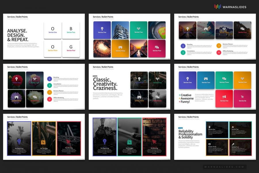 Services PowerPoint Template - PowerPoint Slide Master Templates ...