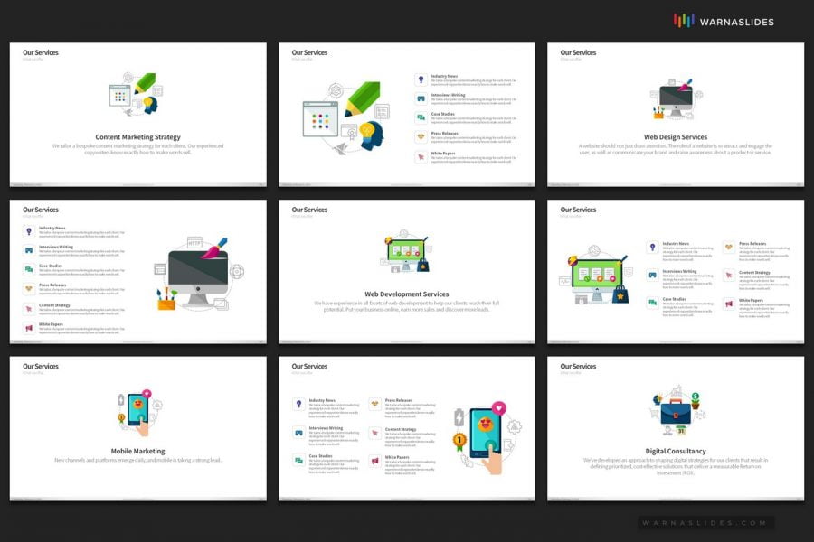 Services PowerPoint Template - PowerPoint Slide Master Templates ...