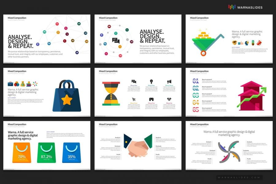 Mixed Graphics PowerPoint Templates - PowerPoint Slide Master Templates ...
