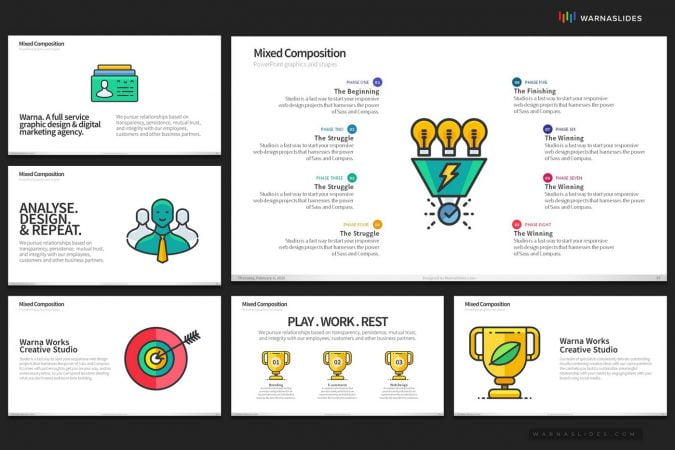 Mixed Graphics PowerPoint Templates - PowerPoint Slide Master Templates ...