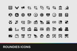 Solid Roundies Icons - PowerPoint Slide Master Templates & Infographics